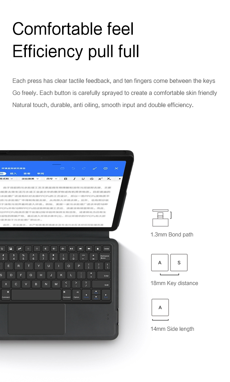 China Trackpad Keyboard For Samsung Galaxy Tab A8 Tablet Case ...